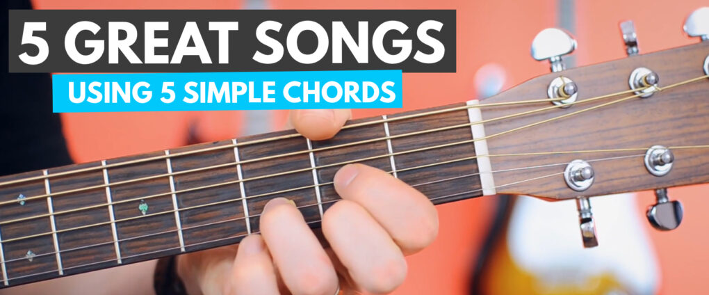 [BEGINNERS] Play 5 hit songs with 5 easy guitar chords - Guitar Pro ...