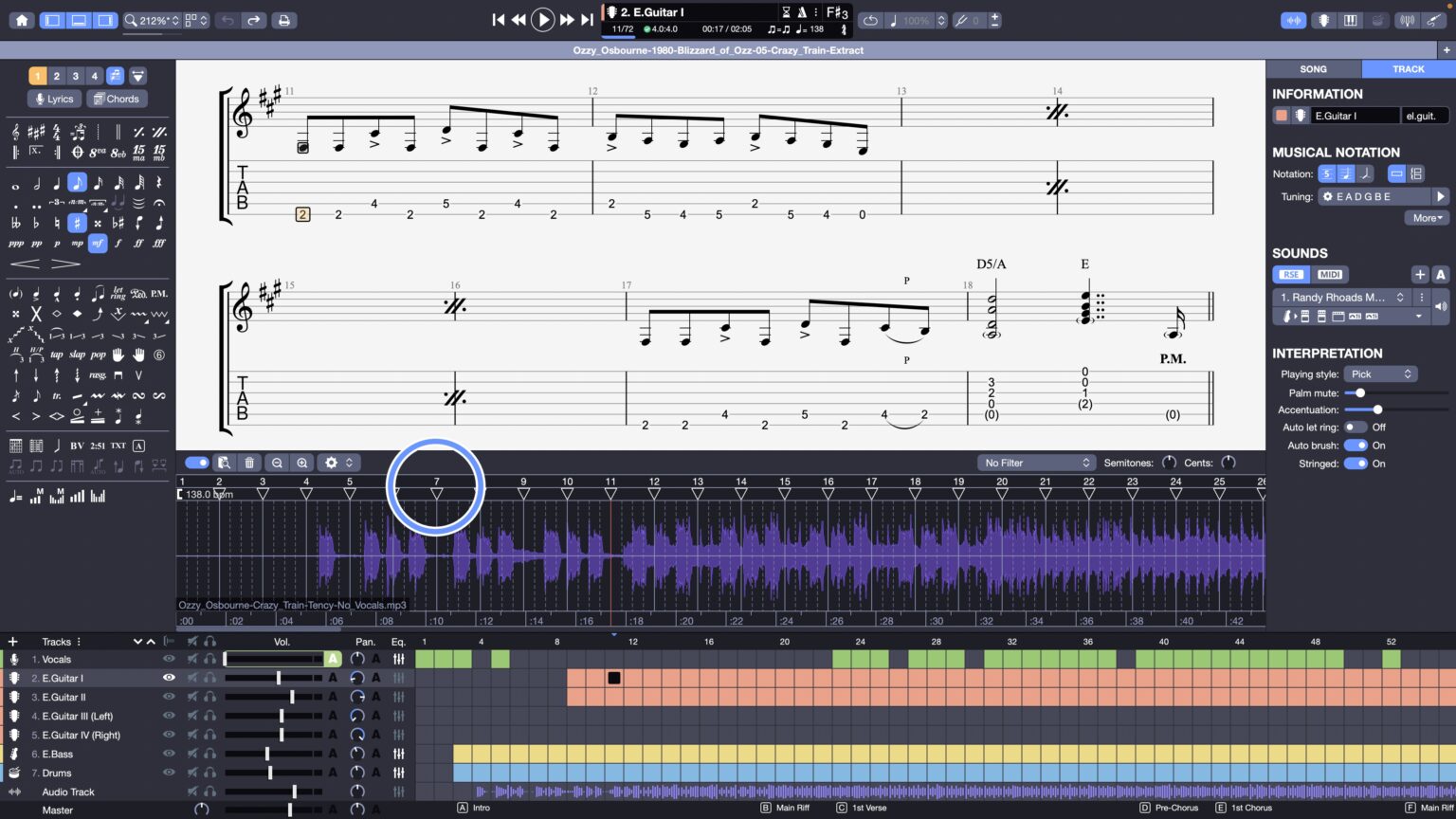 How to add an audio file to your scores? Guitar Pro 8 tutorial - Guitar ...