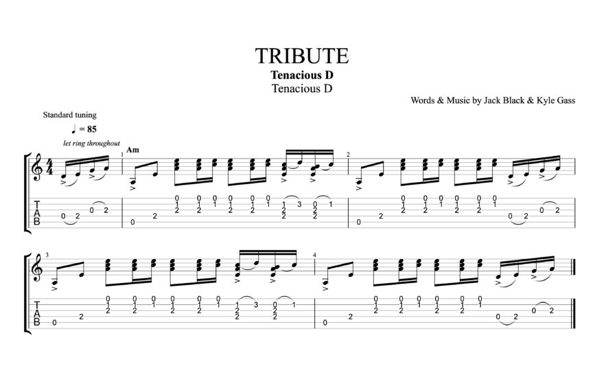 Discover Tenacious D! [5 tabs to download] - Guitar Pro Blog - Arobas Music