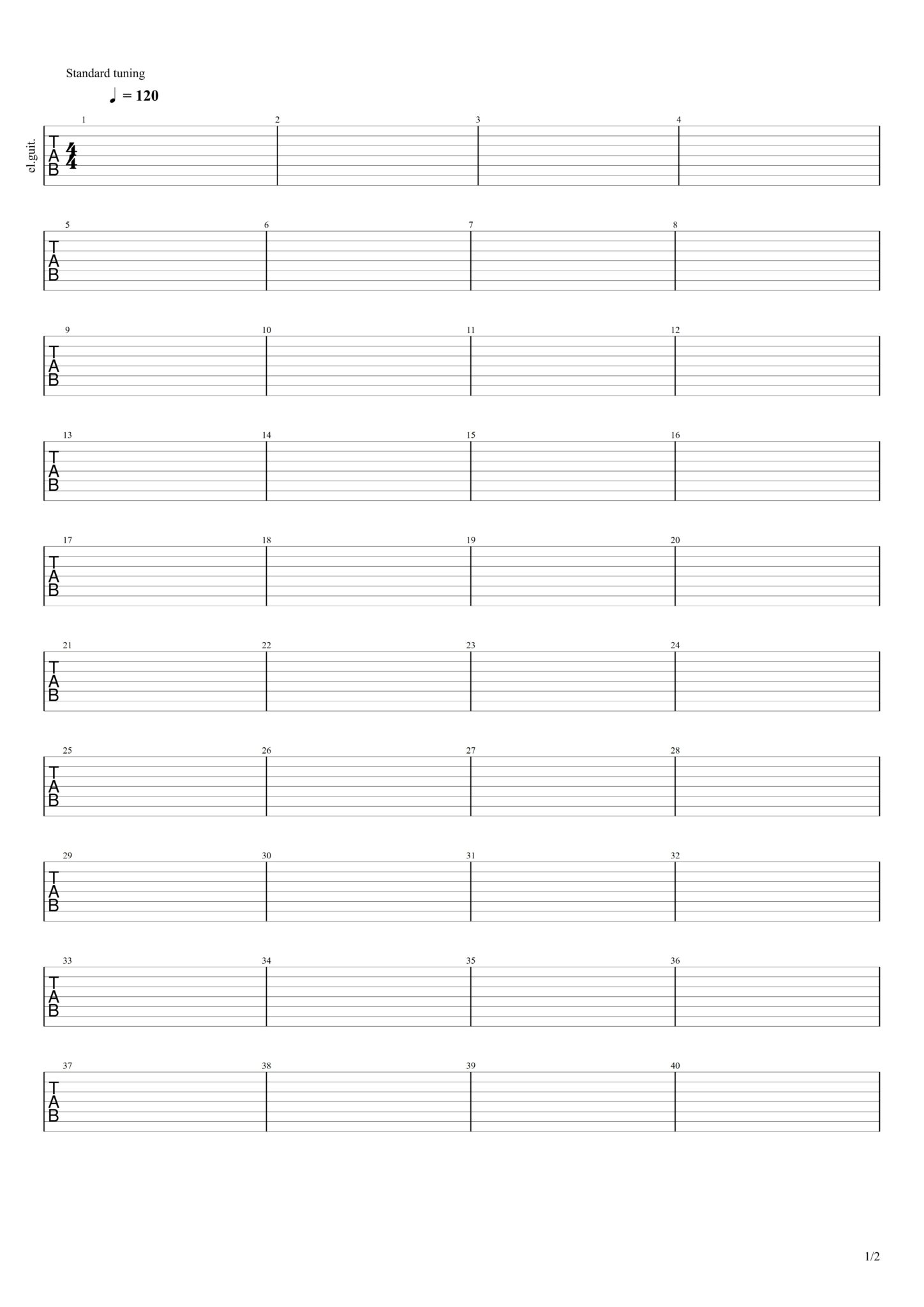 Download printable blank guitar tabs and music sheets - Guitar Pro Blog ...
