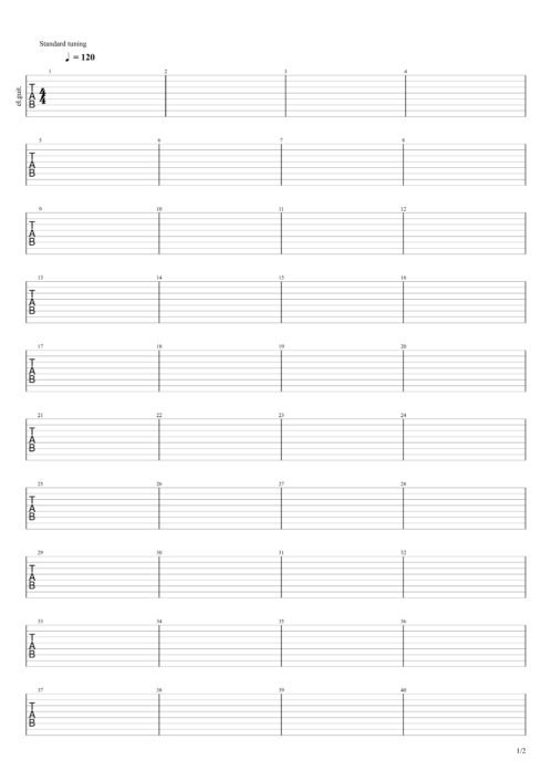 Download printable blank guitar tabs and music sheets - Guitar Pro Blog ...