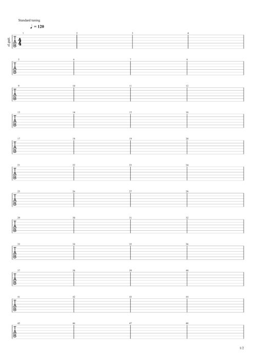 Download printable blank guitar tabs and music sheets - Guitar Pro Blog ...