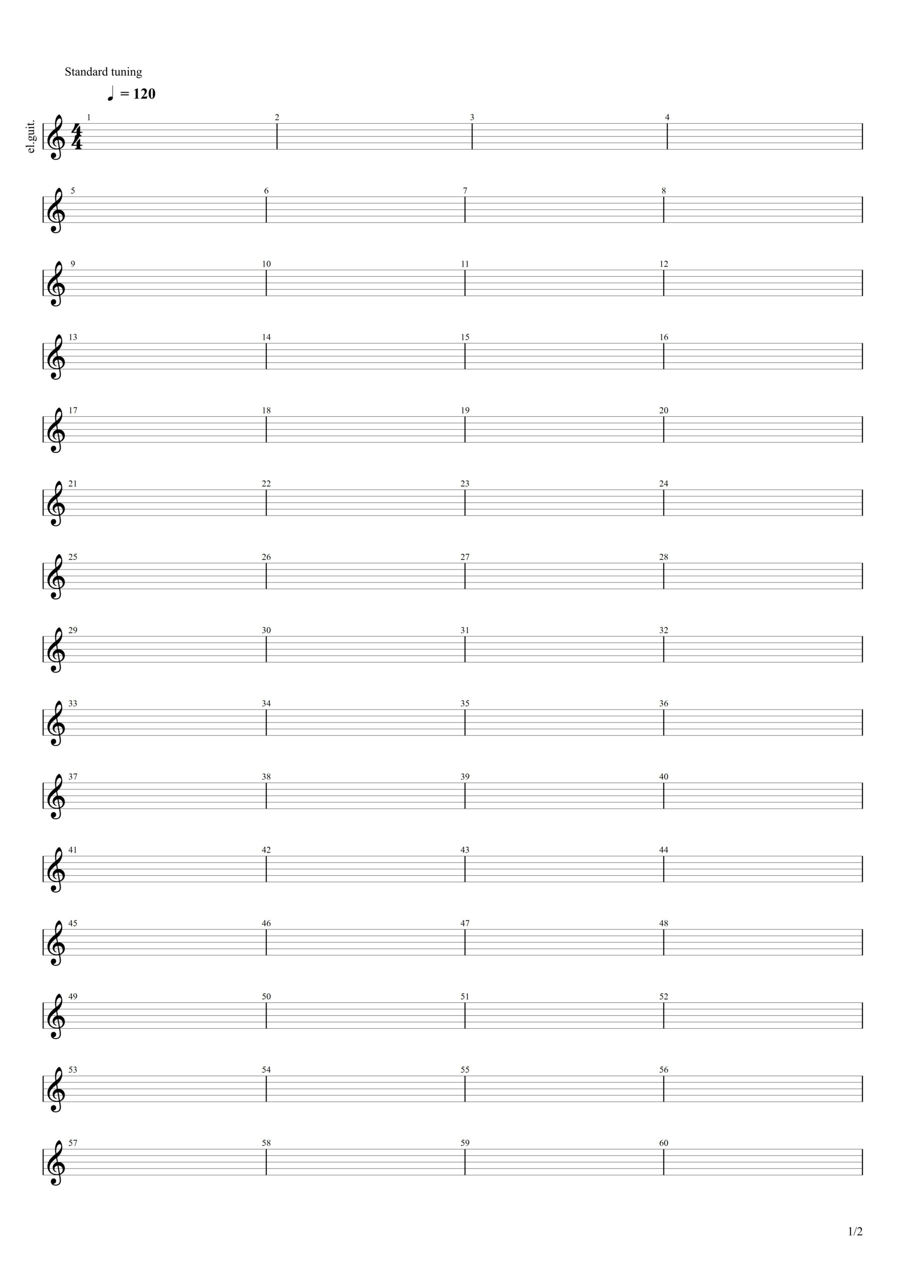 Download printable blank guitar tabs and music sheets - Guitar Pro Blog ...