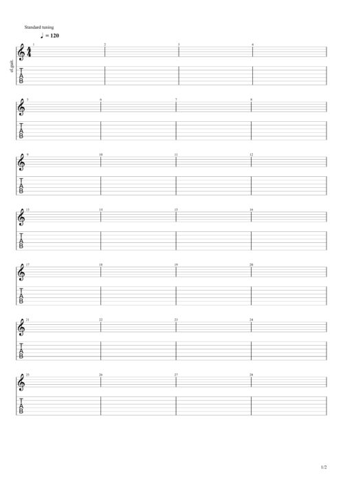 Download printable blank guitar tabs and music sheets - Guitar Pro Blog ...