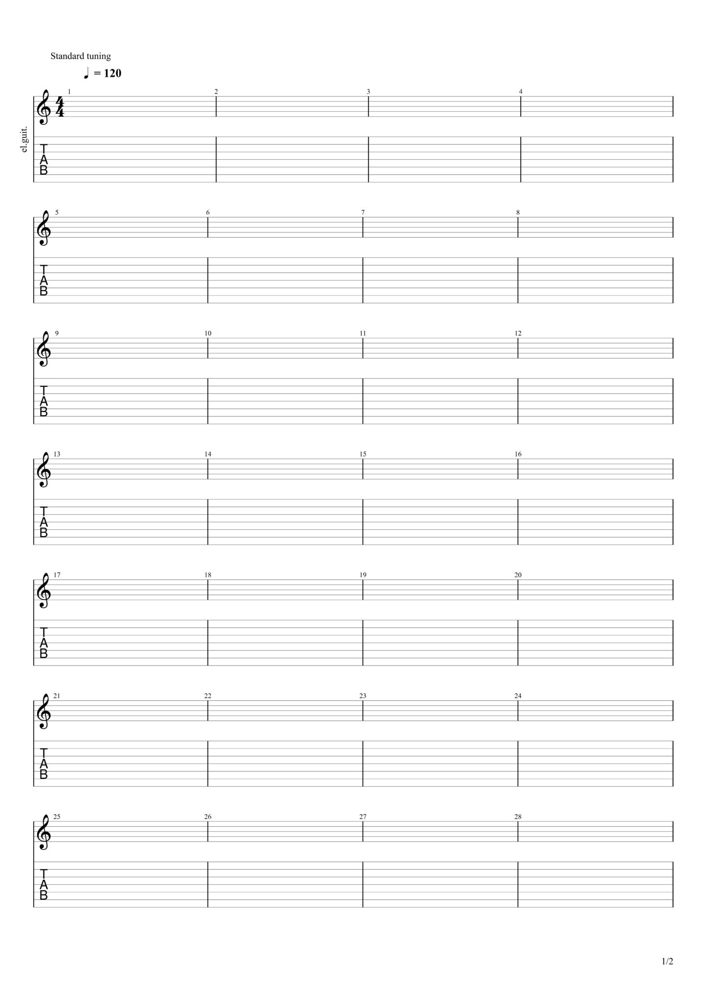 Download printable blank guitar tabs and music sheets - Guitar Pro Blog ...