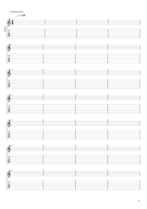 Download printable blank guitar tabs and music sheets - Guitar Pro Blog ...