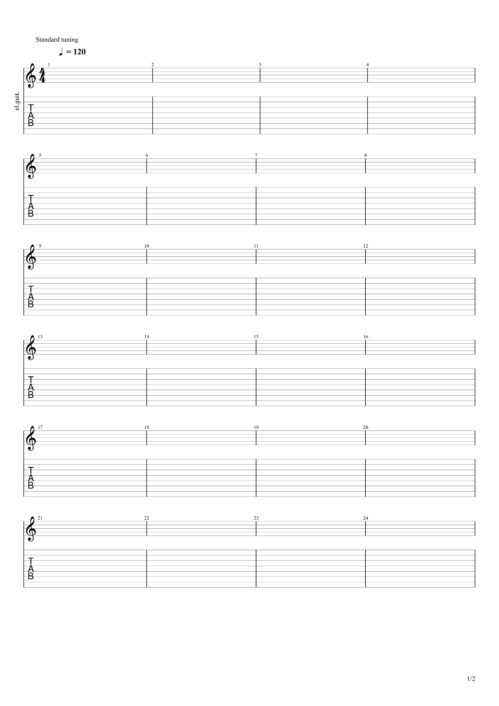 Download printable blank guitar tabs and music sheets - Guitar Pro Blog ...