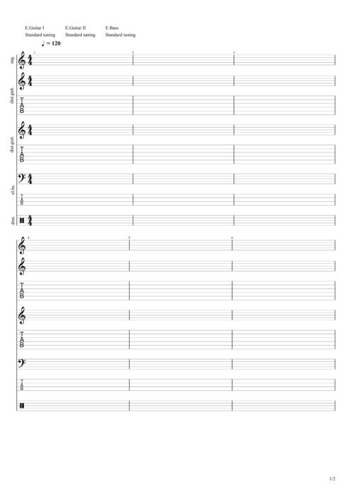 Download printable blank guitar tabs and music sheets - Guitar Pro Blog ...