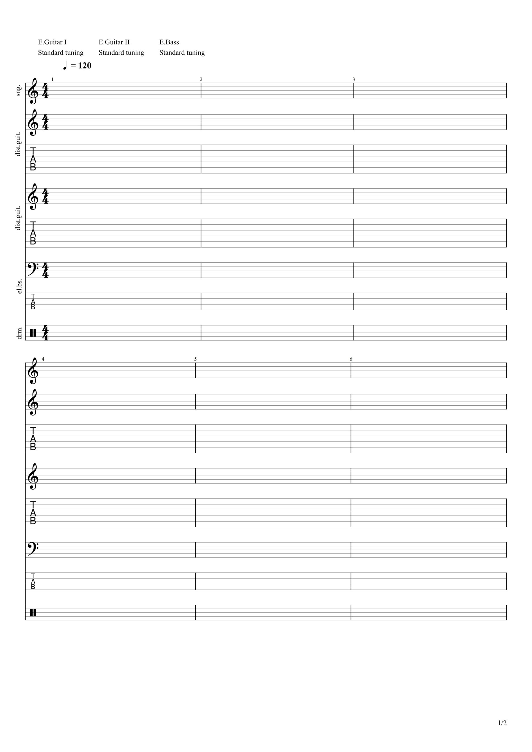 Download printable blank guitar tabs and music sheets - Guitar Pro Blog ...