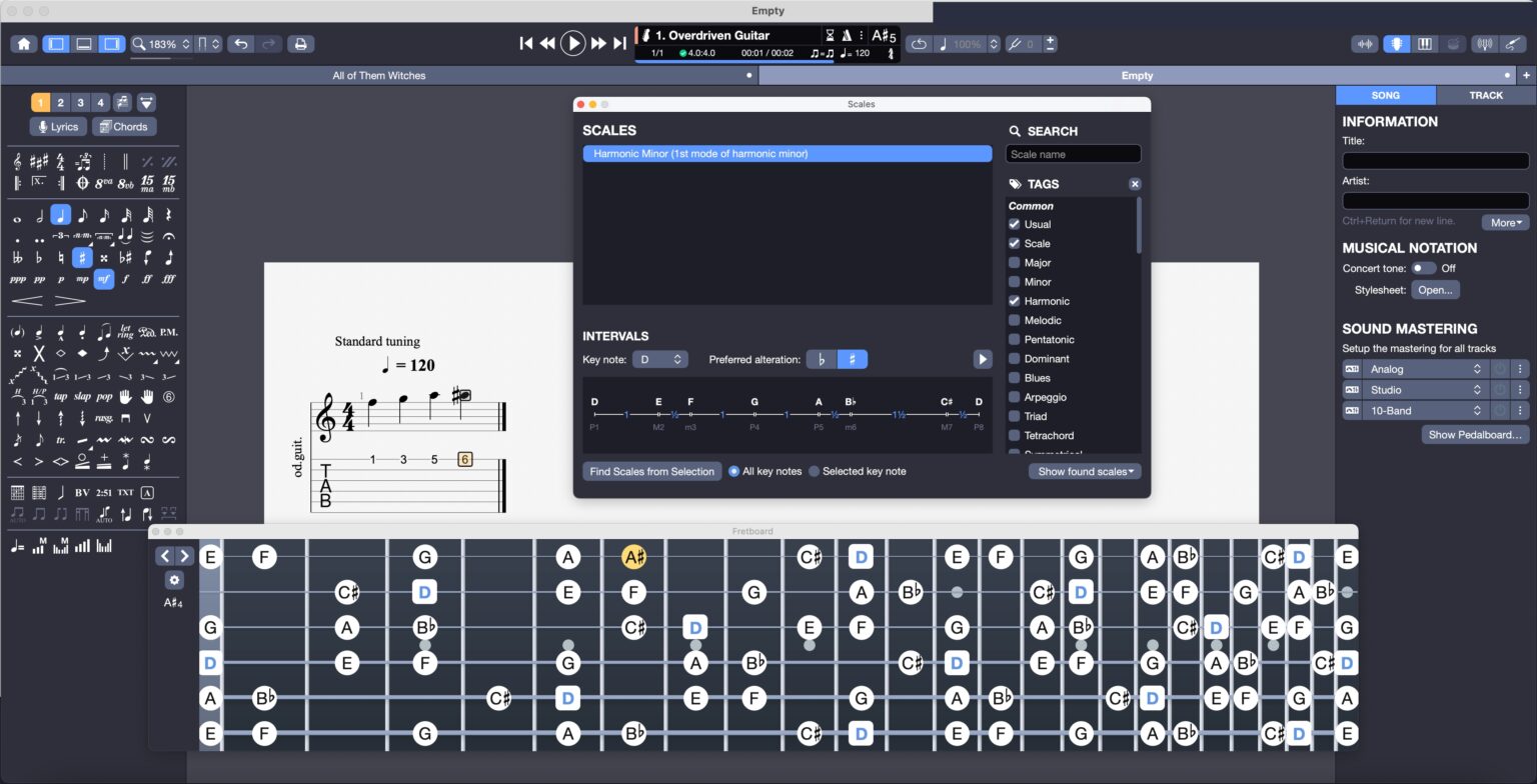 Level up your playing with the Guitar Pro Scales Tool - Guitar Pro Blog - Arobas Music