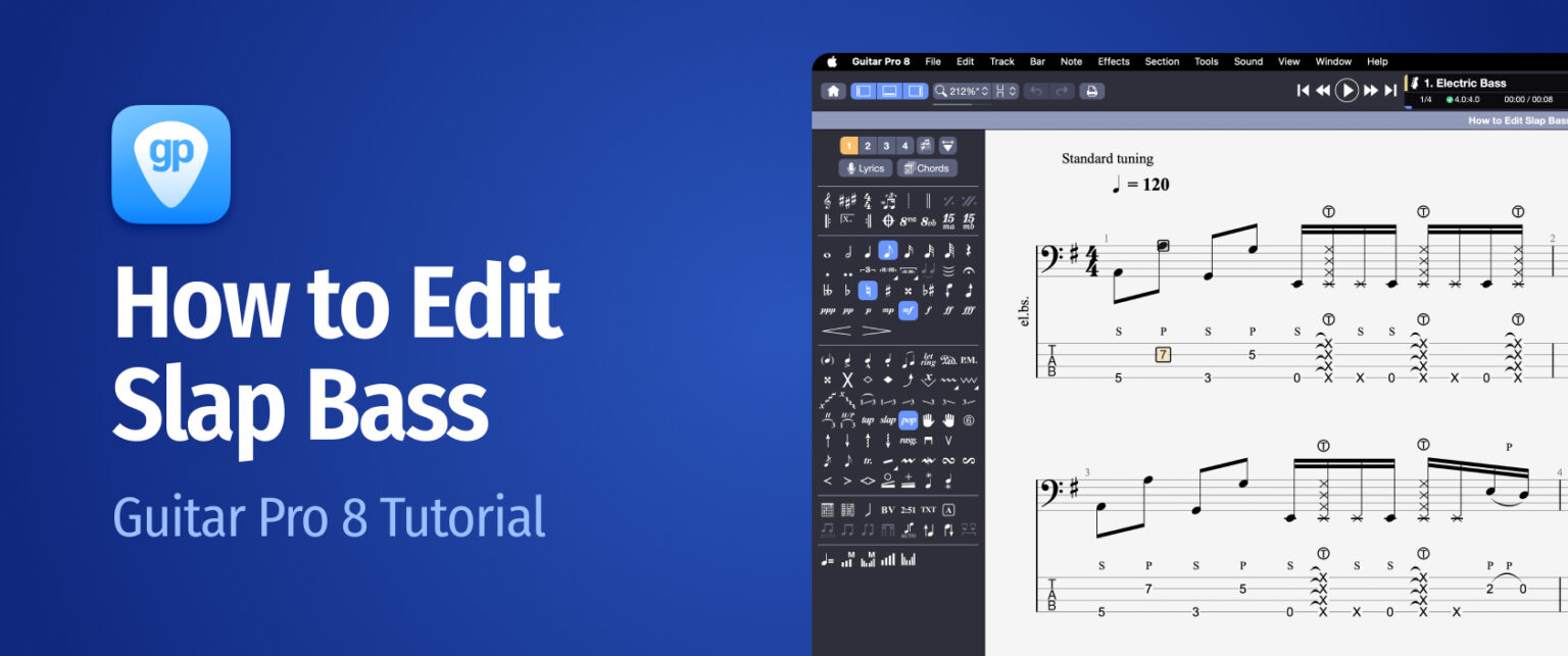 [Tutorial] How to Create a Slap Bass Tab in Guitar Pro 8 - Guitar Pro ...
